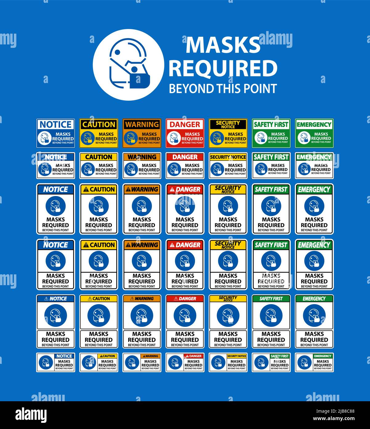 Symbol Masks Required Beyond This Point Sign Stock Vector Image & Art ...