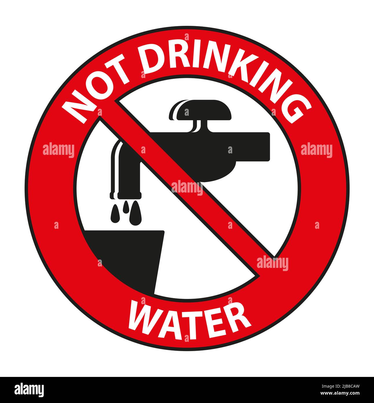 Non drinkable water Stock Vector Images - Alamy