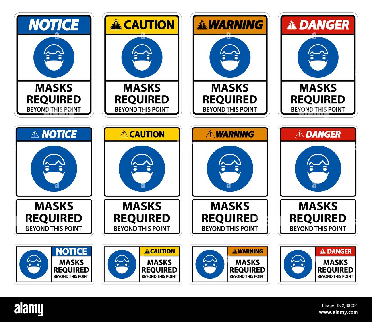 Symbol Masks Required Beyond This Point Sign Stock Vector Image & Art ...