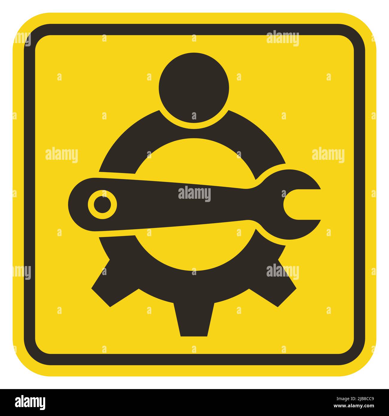 Symbol Service Tool,Maintenance worker label Stock Vector Image & Art ...