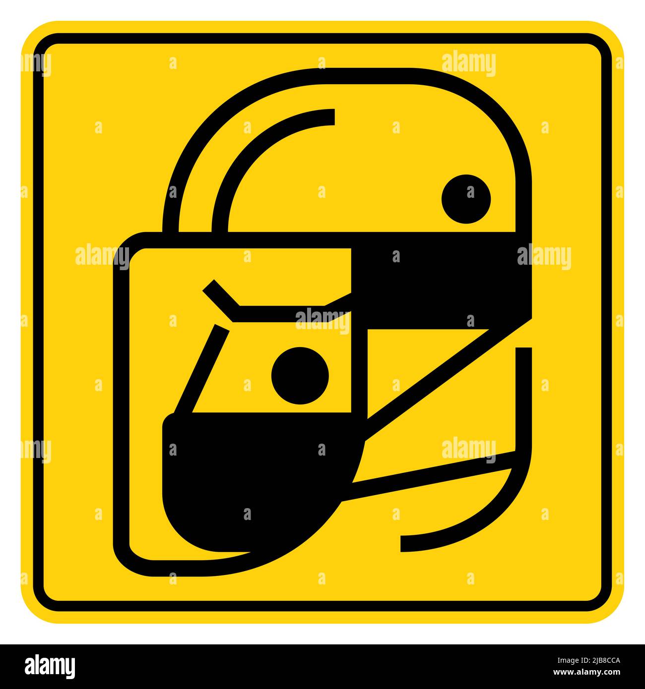 Simple wear protective Face shield icons for your design Stock Vector ...