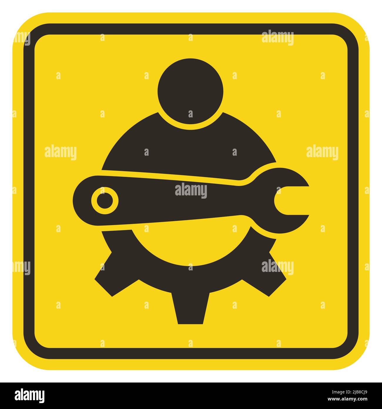 Symbol Service Tool,Maintenance worker label Stock Vector Image & Art ...