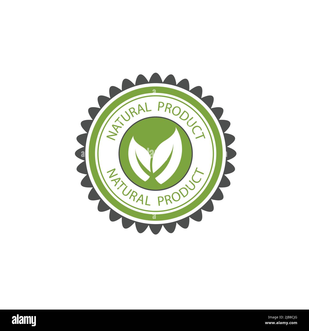design of green natural product logo ecology label.Beautiful green ...