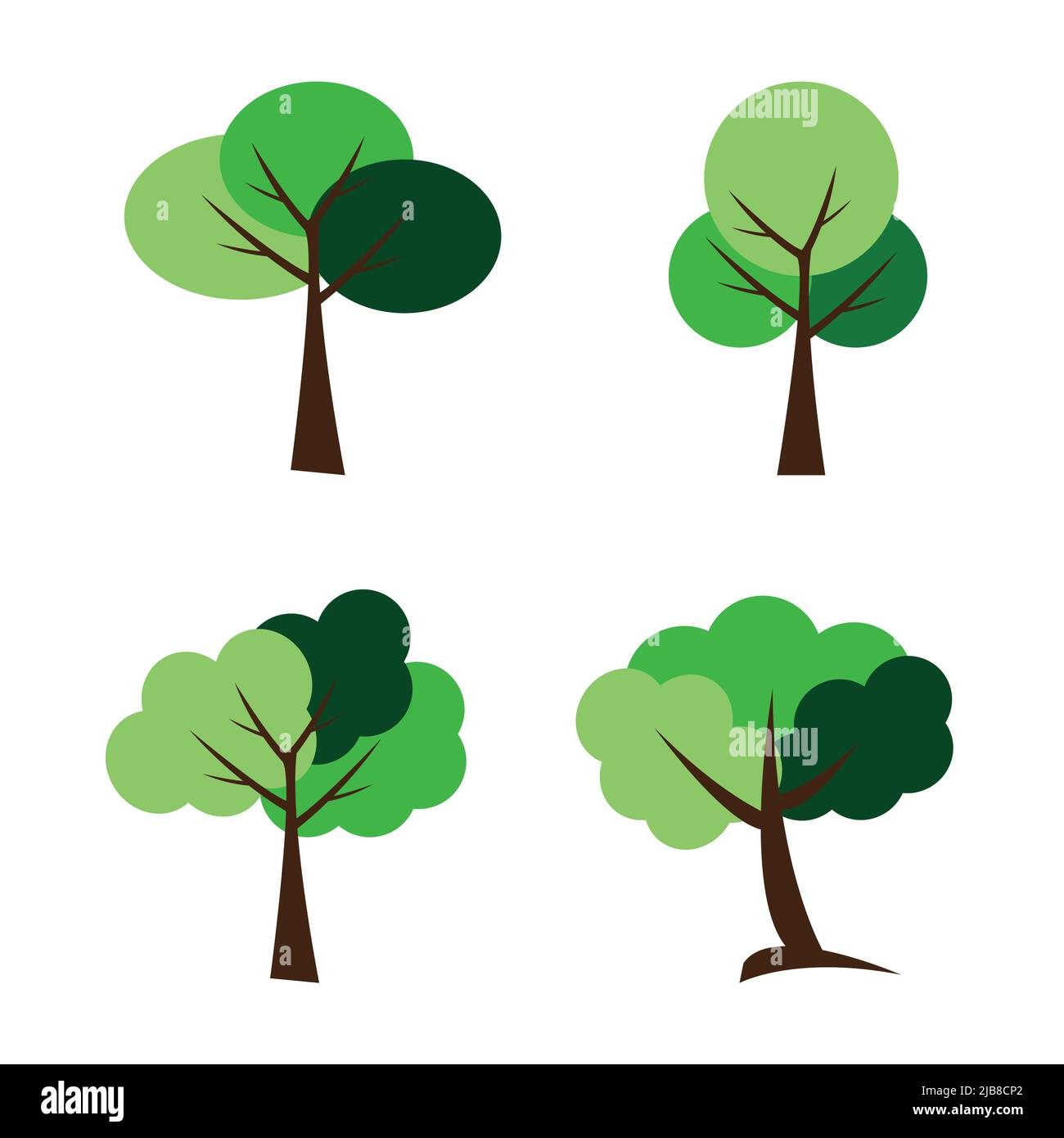 symbols,tree icon set,Vector illustration Stock Vector Image & Art - Alamy