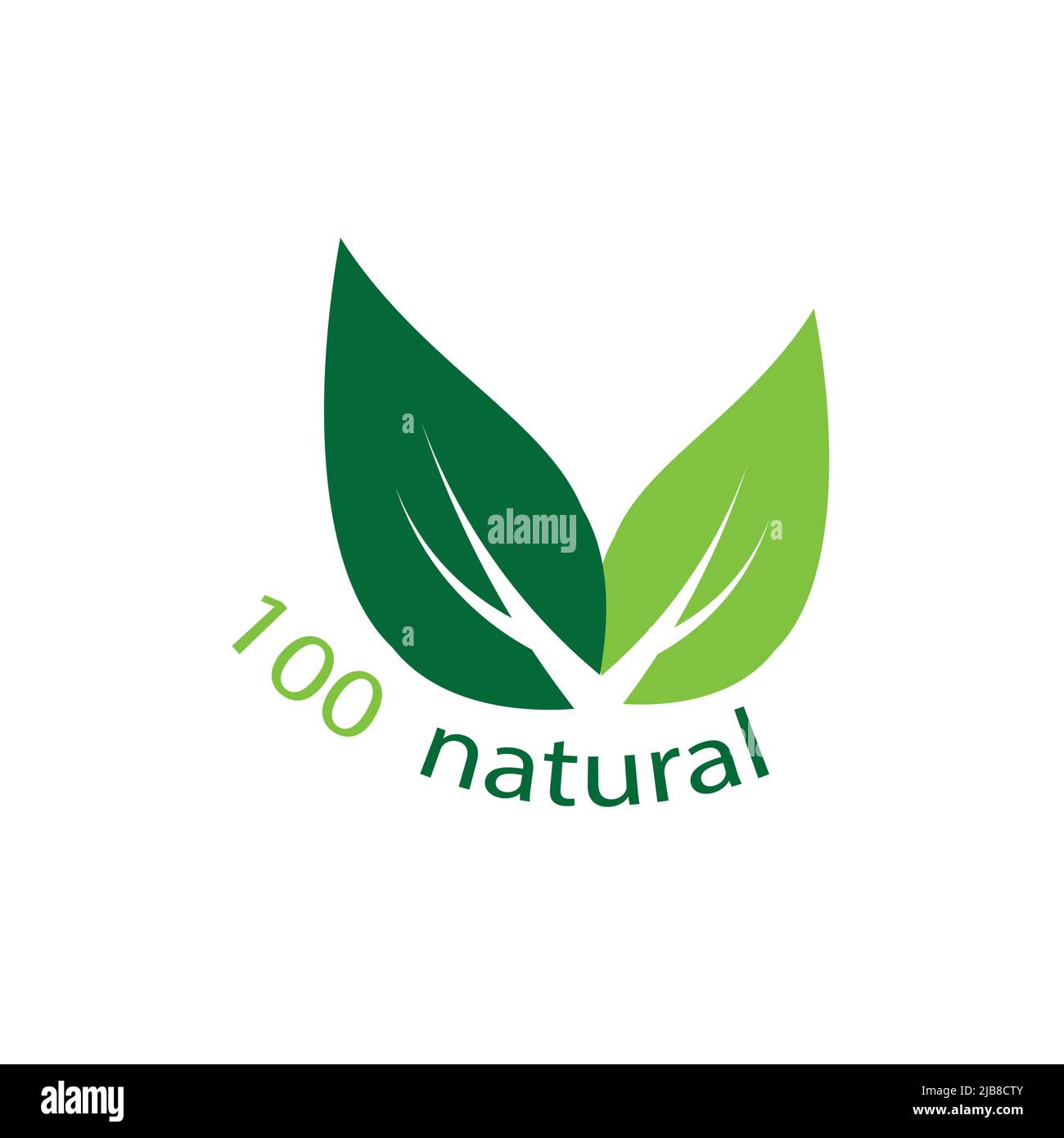 100 percent natural label. Vector illustration Stock Vector Image & Art ...