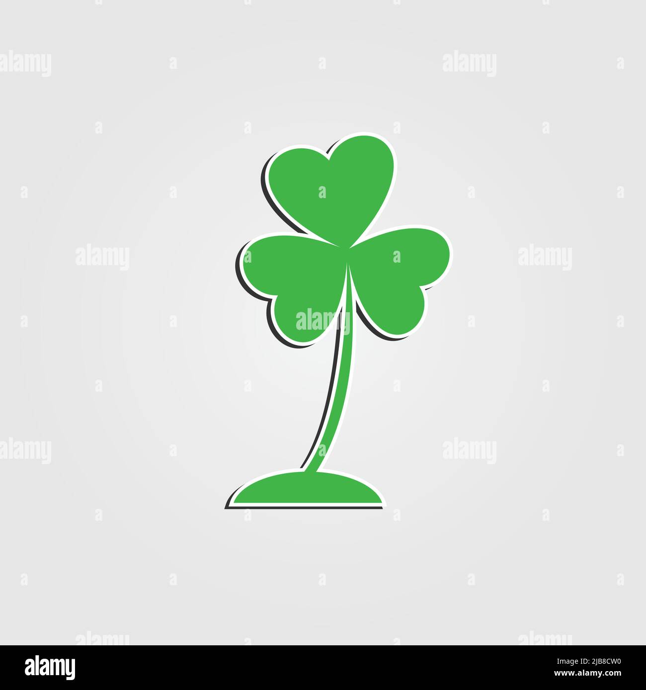 Three leaf clover icon vector vectors hi-res stock photography and ...