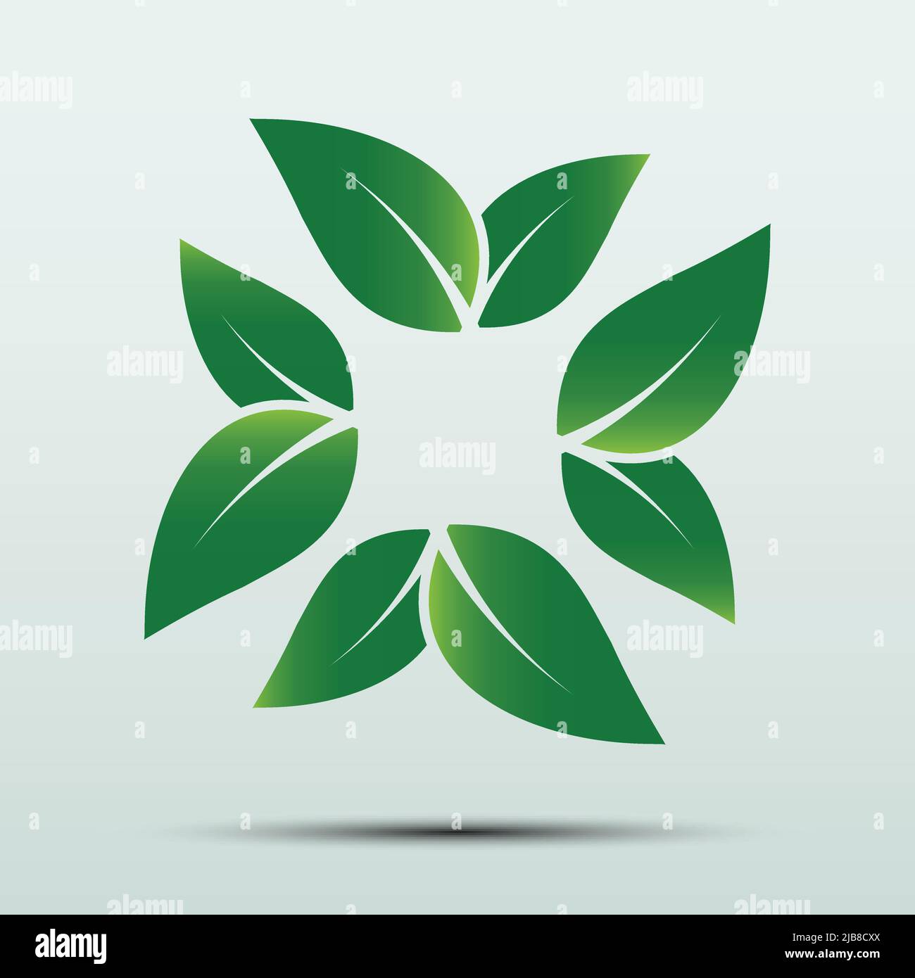 Green leaf logo,ecology nature.Vector illustration Stock Vector Image ...