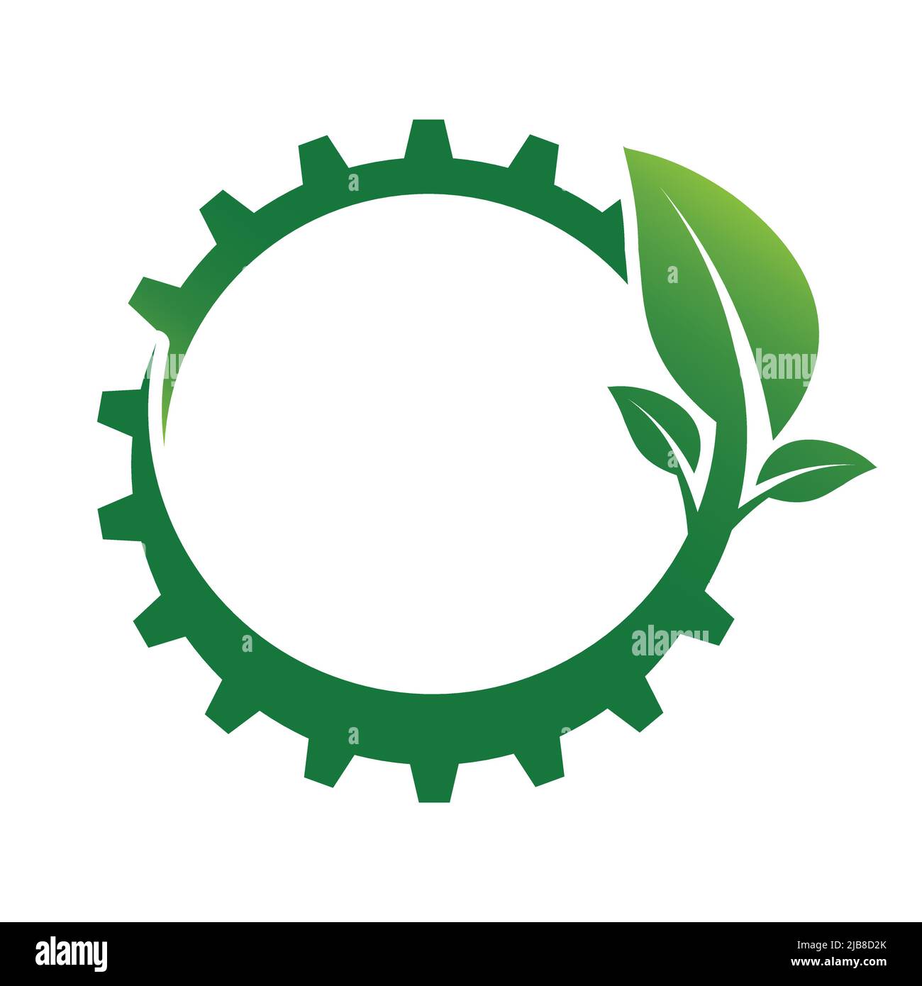 ecology gear and leaf logo,Vector illustration Stock Vector Image & Art ...