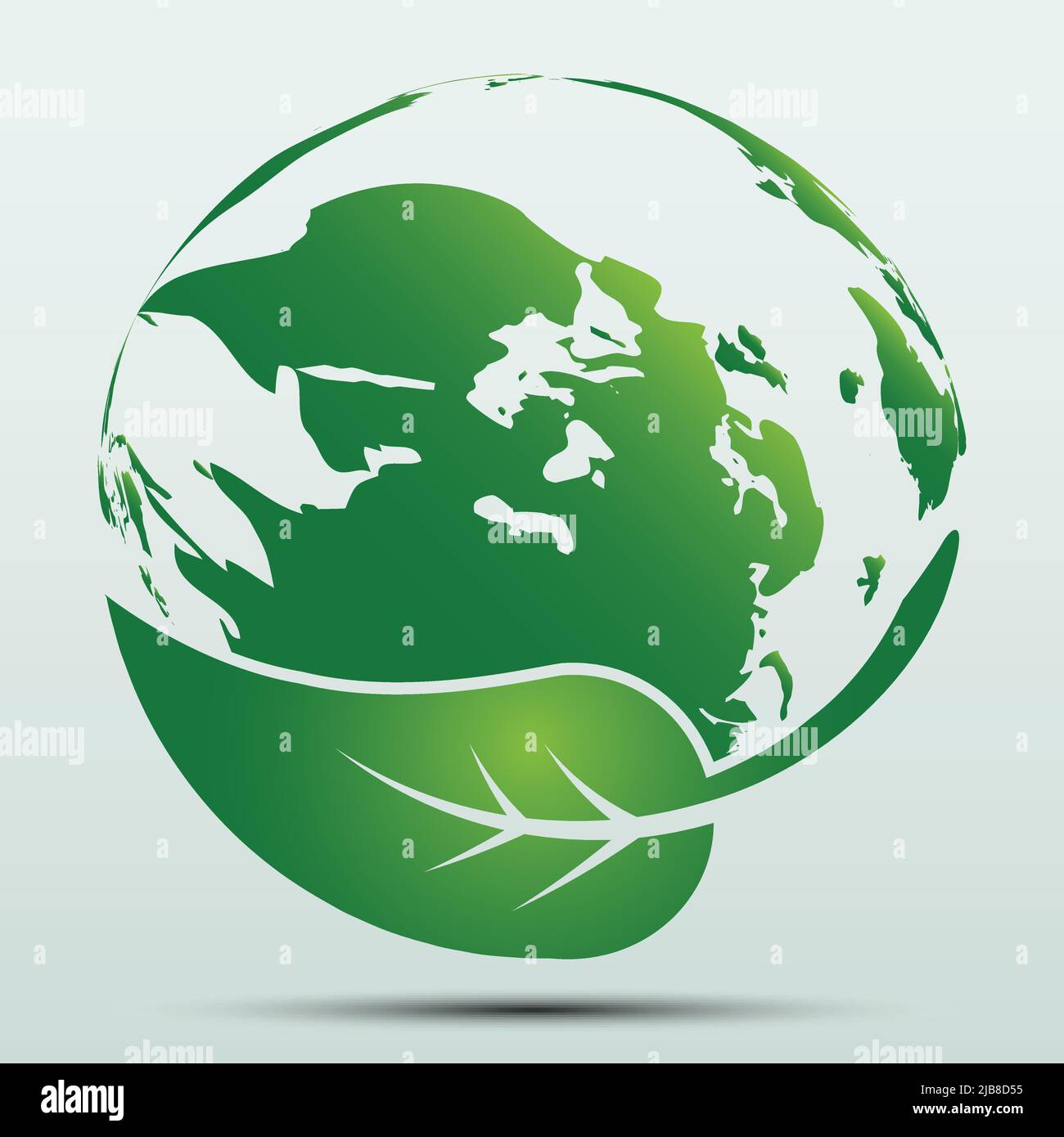 Green earth Concept with Leaves,ecology nature,Vector illustration ...