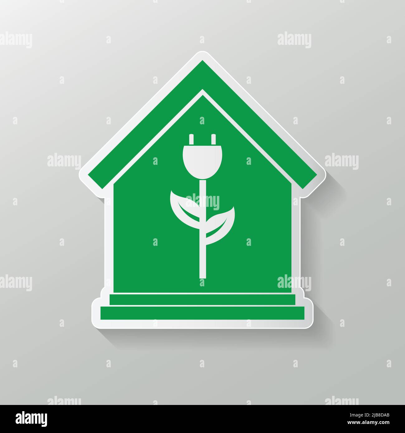 Eco House icon. green home ecology emblem or logo,Vector illustration ...