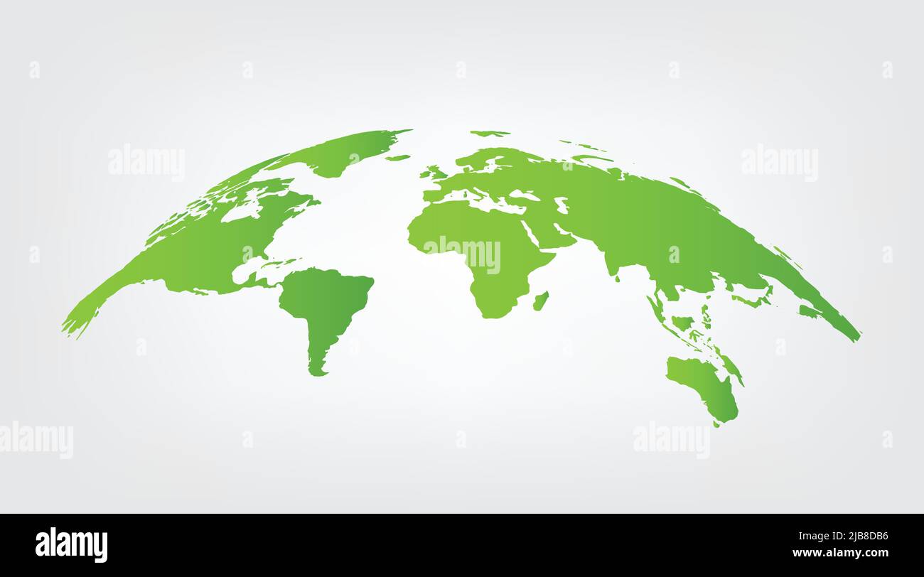 World map green vector isolated on white background,Vector illustration ...