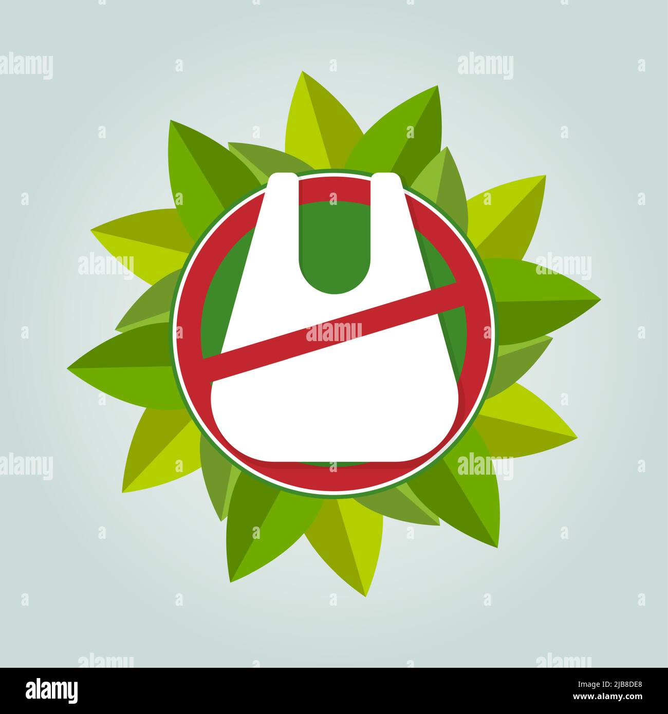 Ecology and Environmental Save World Concept,No plastic bags.Vector ...