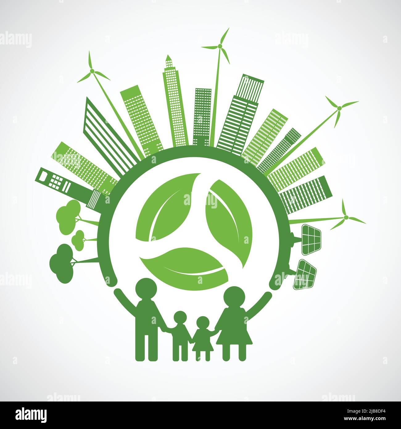 Environmental conservation family Stock Vector Images - Alamy