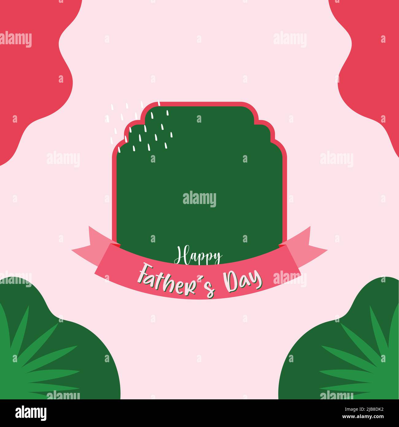Abstract Vintage Happy Father's day retro invitation card flat design Stock Vector Image & Art ...