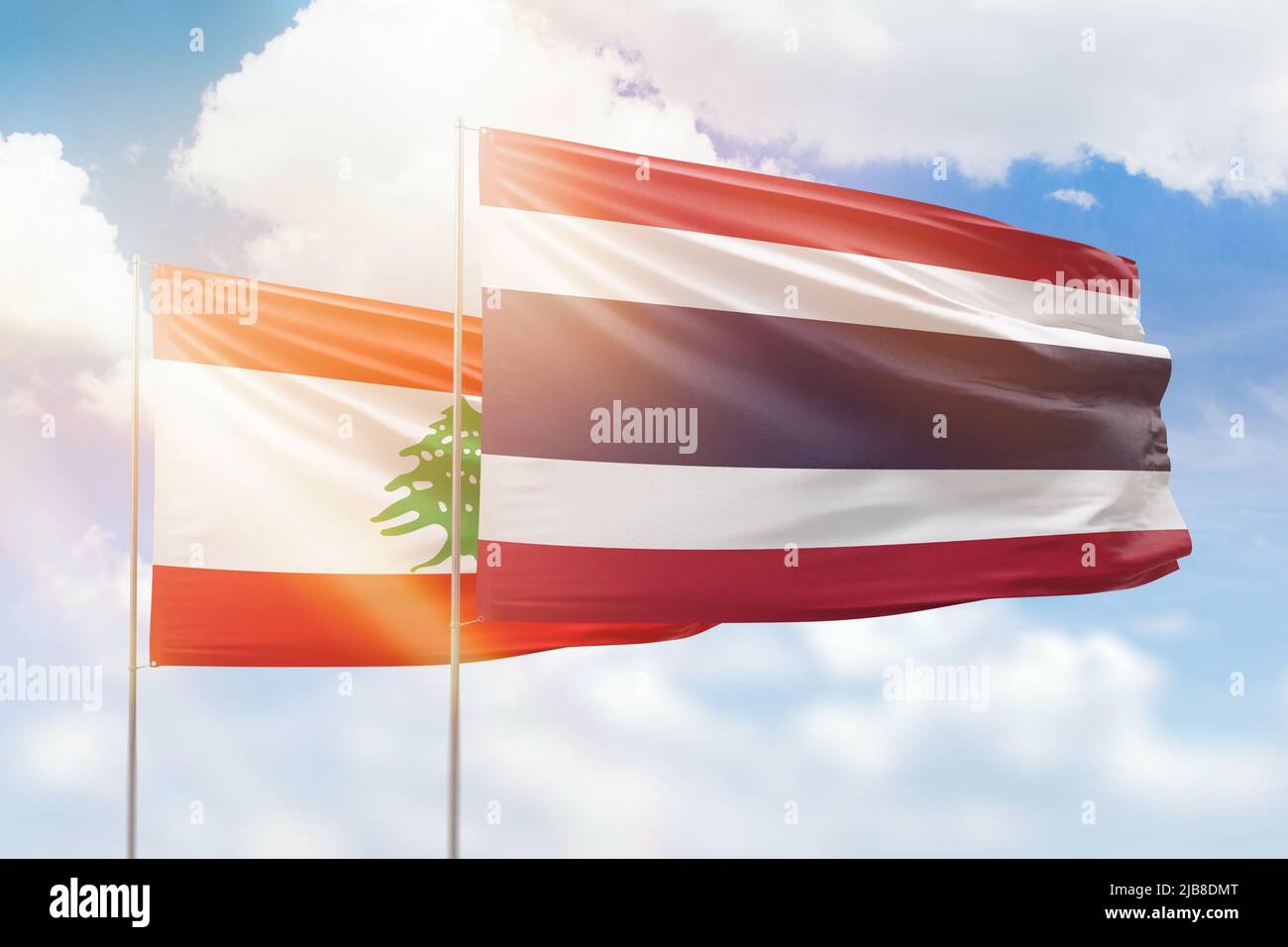 Thailand lebanon flag hi-res stock photography and images - Alamy
