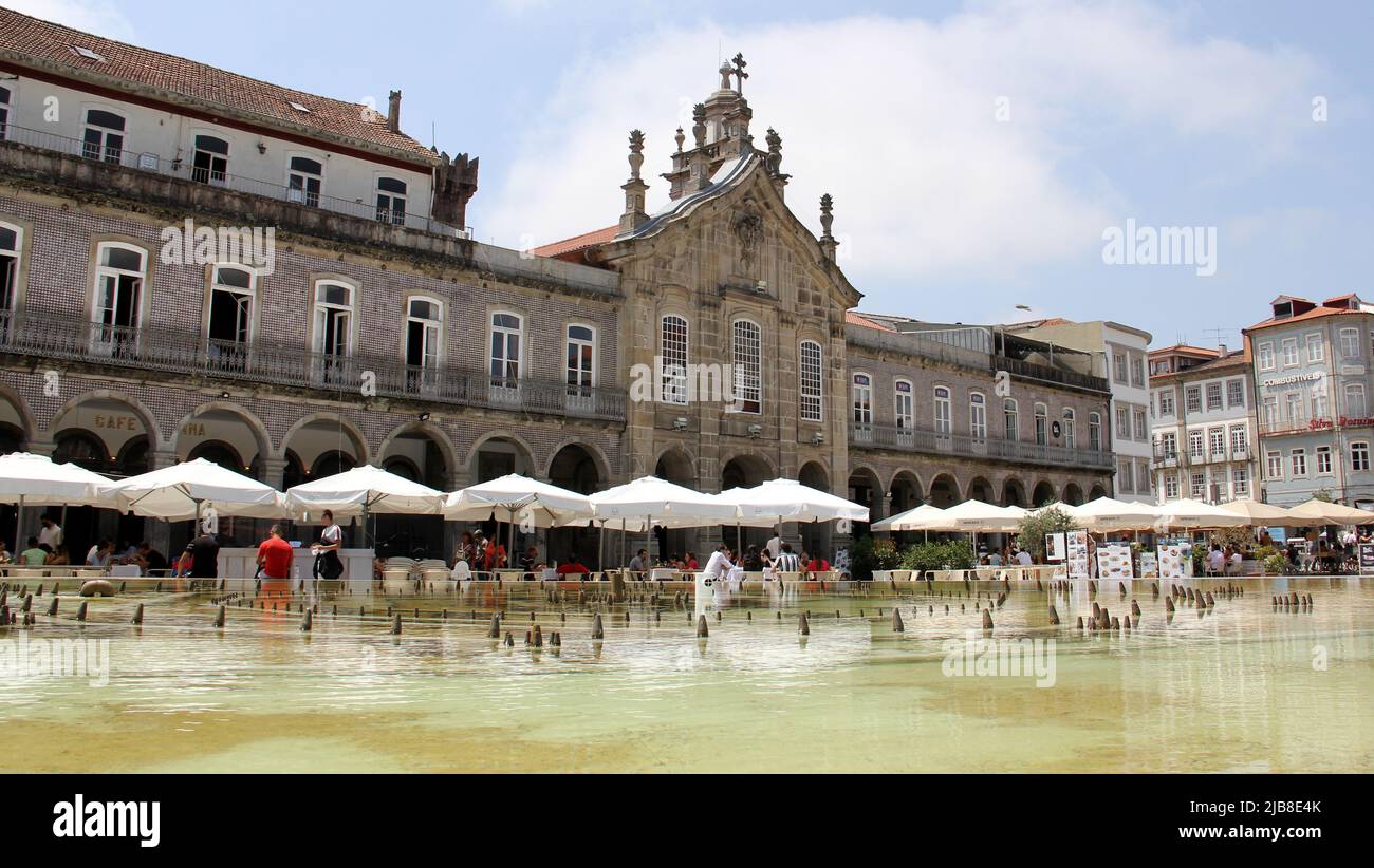 Historic commercial arcade facing the Republic Square, built around the ...