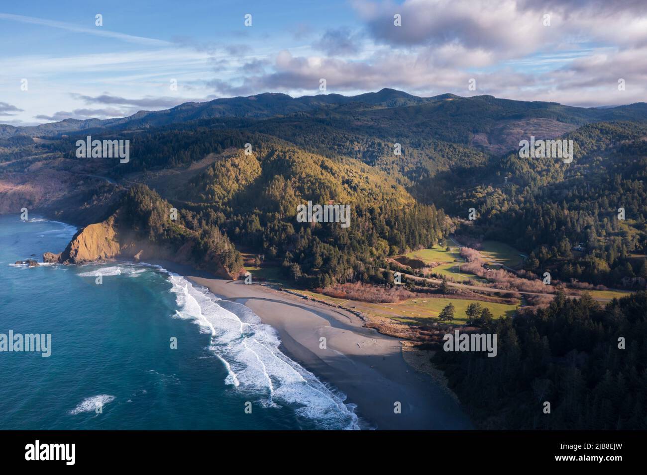Arizona Beach at the Oregon Coast. Pacific Northwest landscape Stock ...