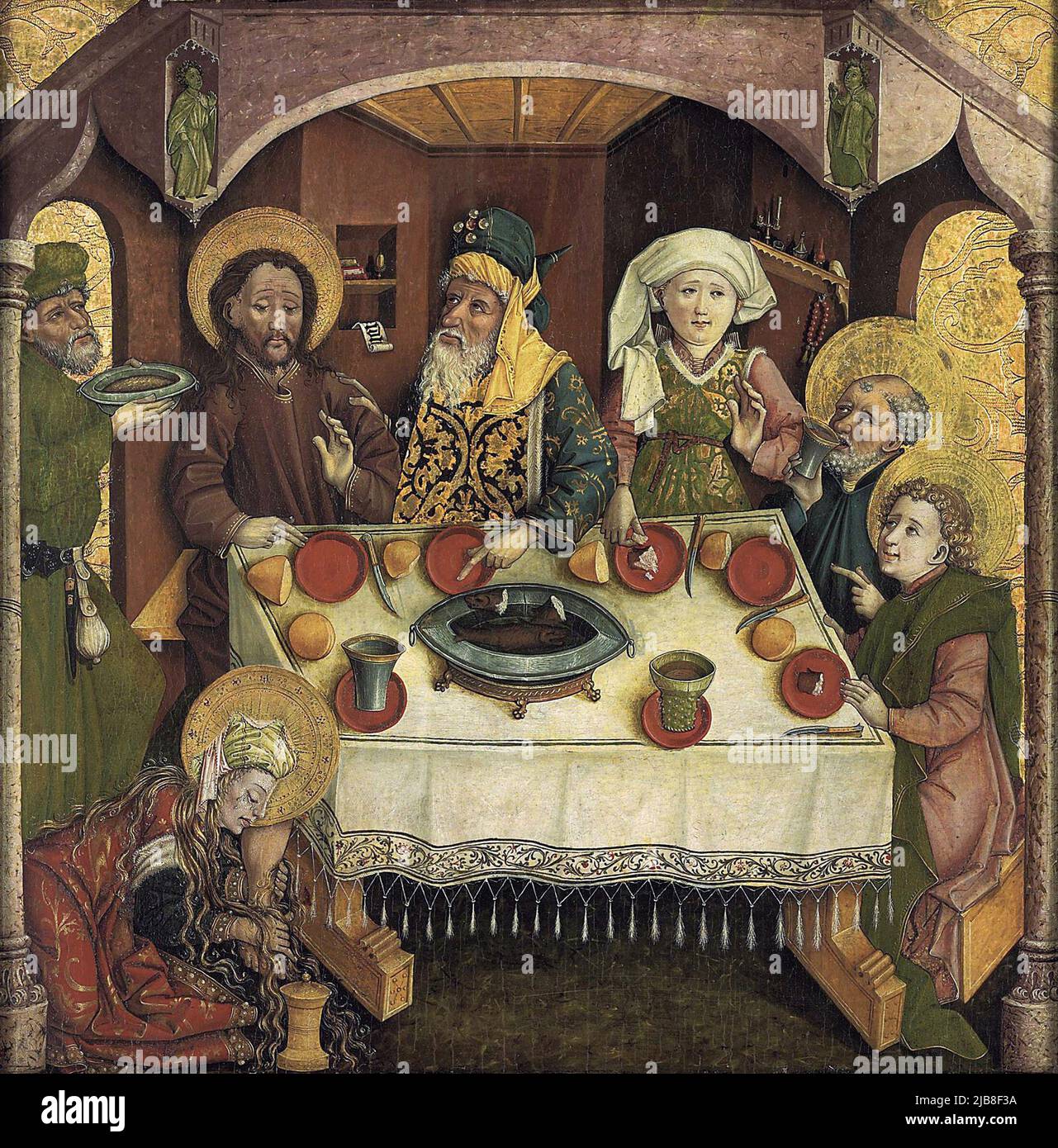 Christ in the House of Simon by an unidentified painter Stock Photo - Alamy