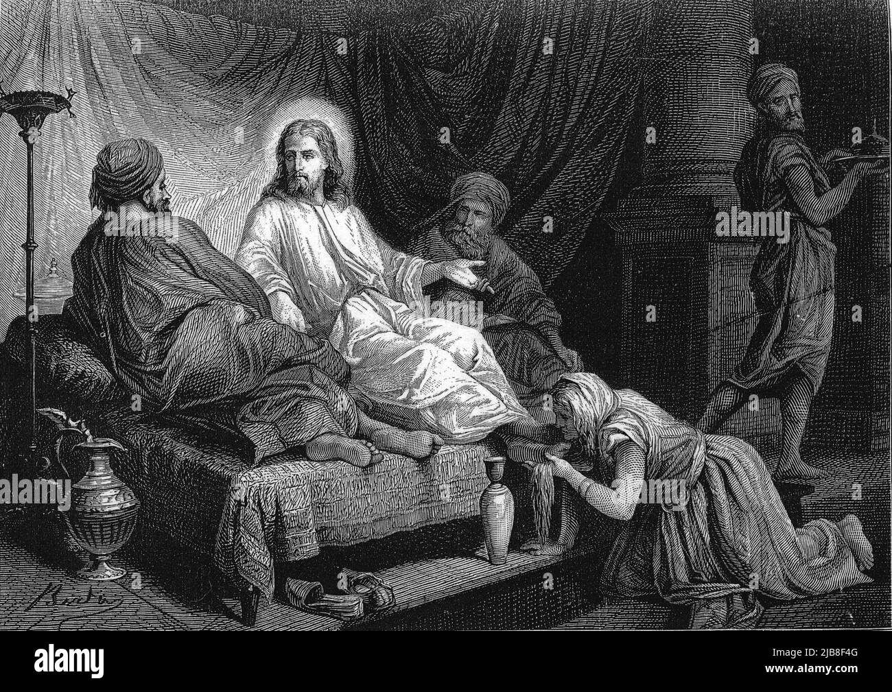 The anointing of jesus hi-res stock photography and images - Alamy