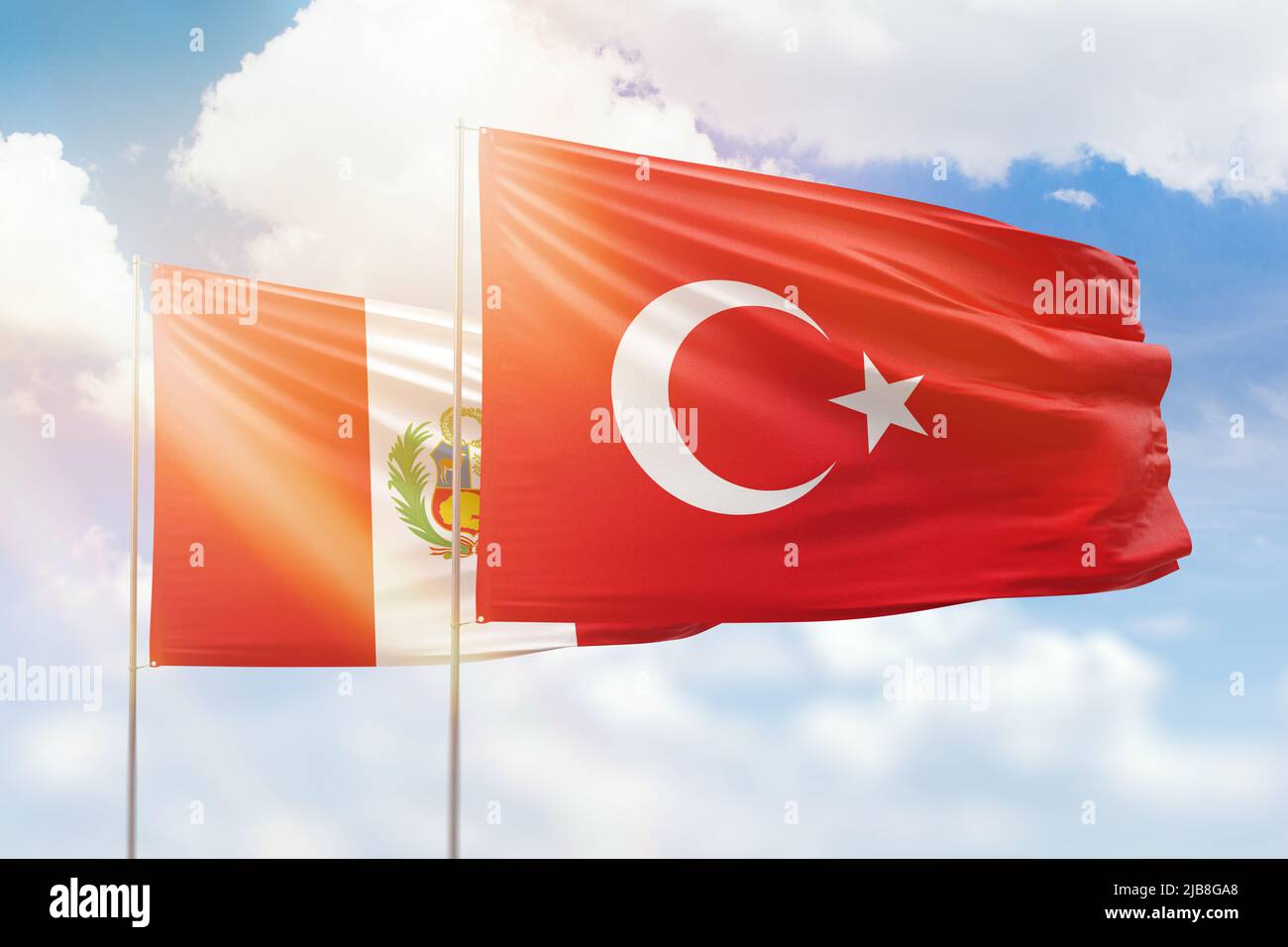 Turkey peru flag hi-res stock photography and images - Alamy