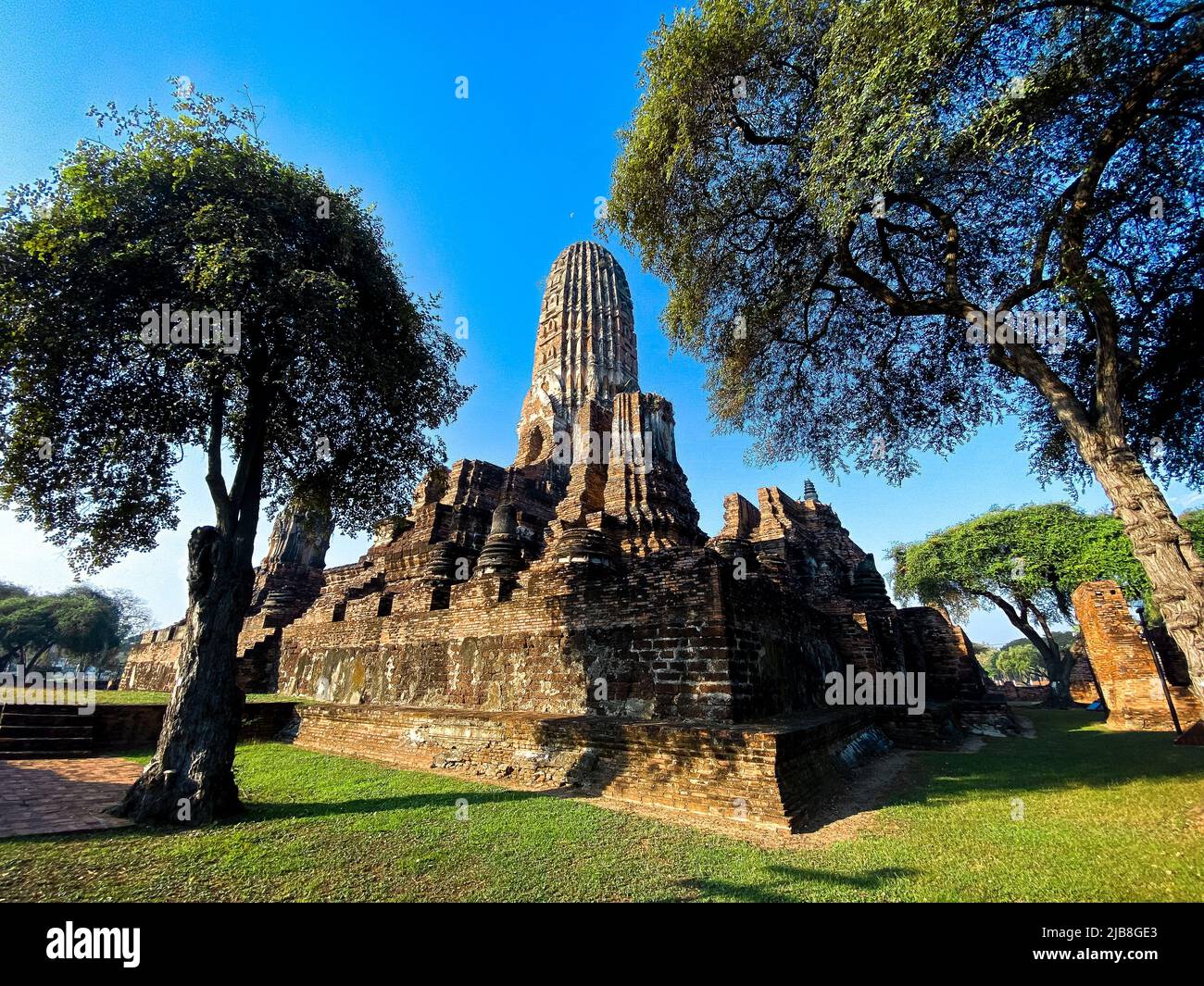 Wat Phra Ram ruin temple in Phra Nakhon Si Ayutthaya, Thailand Stock ...