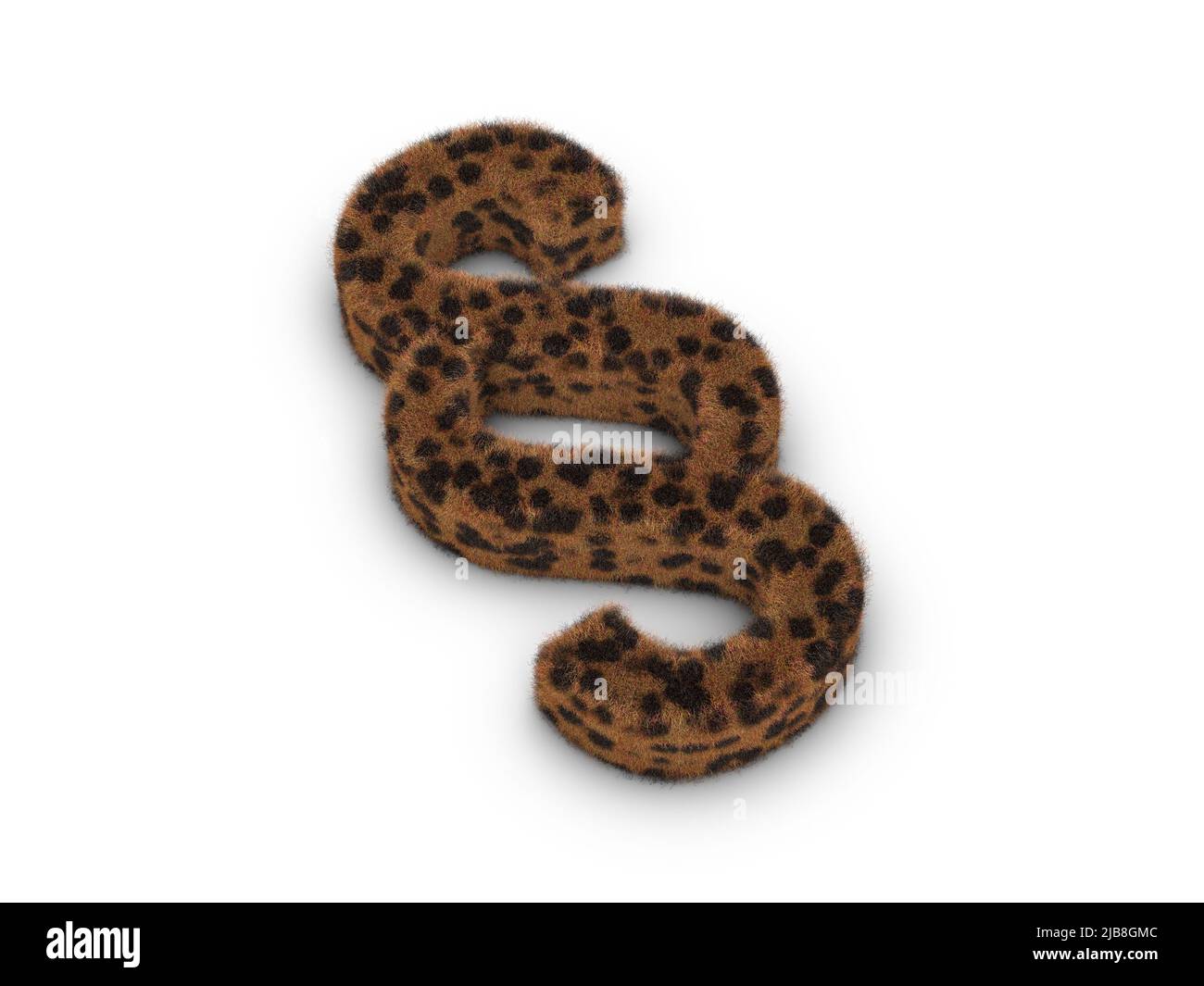 Fur section symbol on a white background. 3d illustration Stock Photo ...
