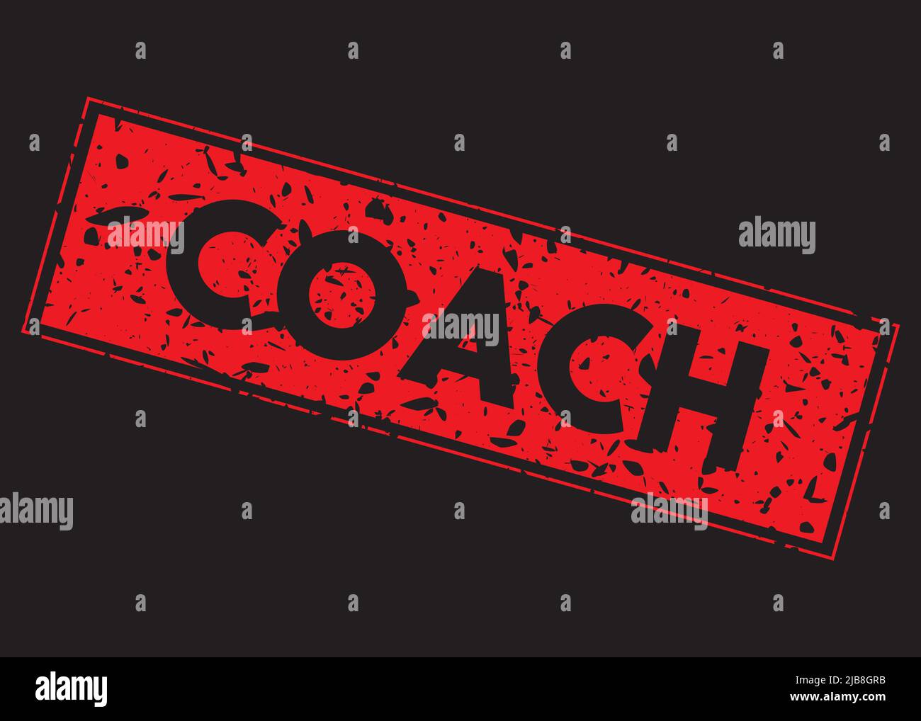 Simple vintage rubber stamp with Coach text Stock Vector Image & Art ...