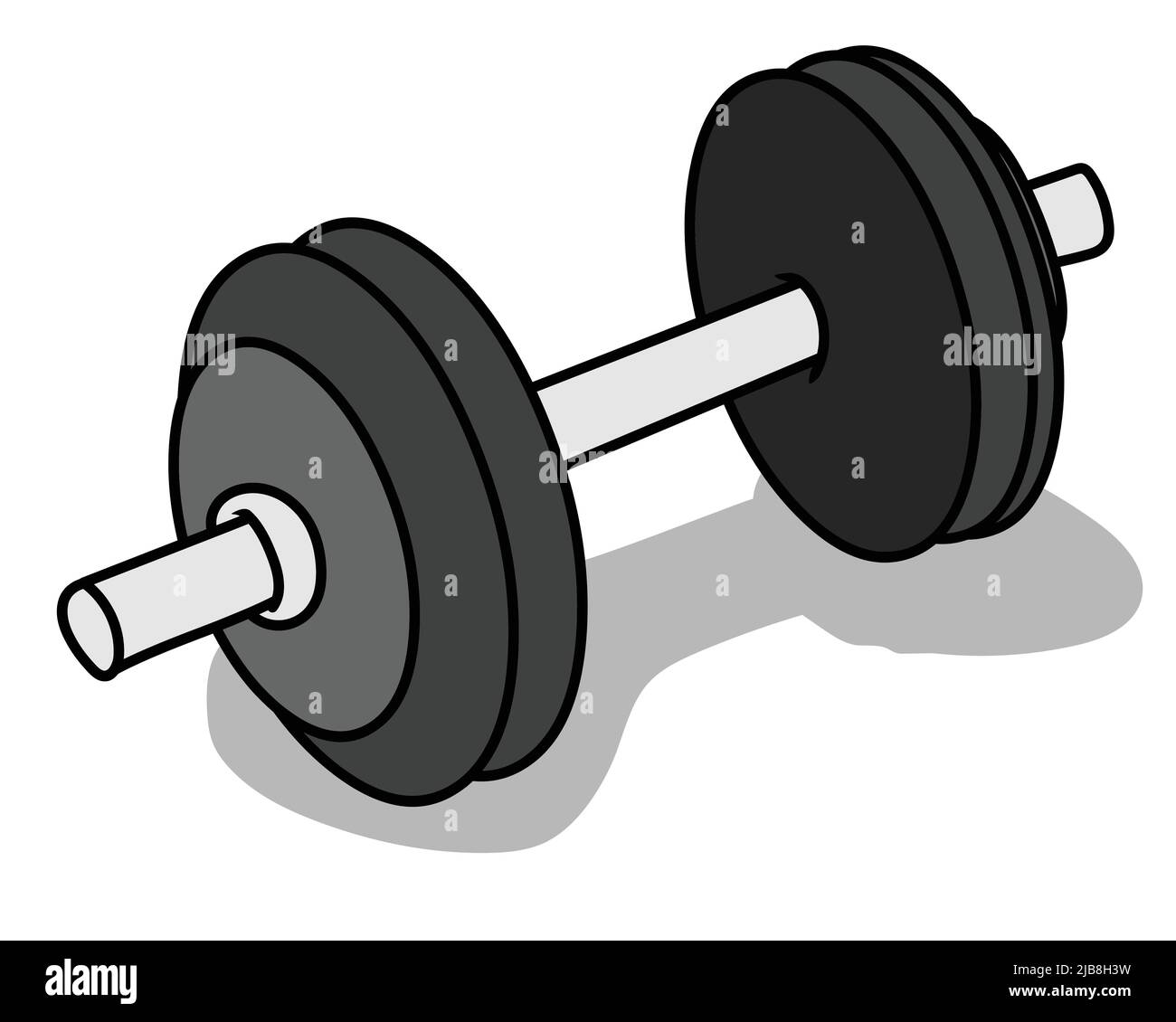 Dumbbell clipart vector Stock Vector Image & Art - Alamy