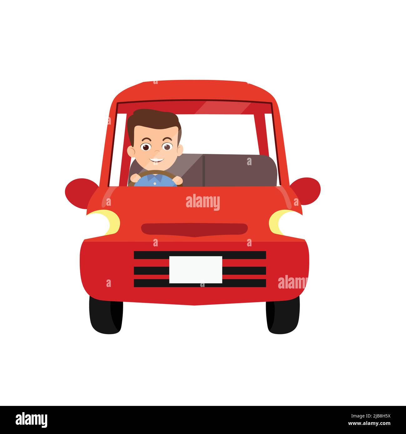 Man driving car clipart Stock Vector Image & Art - Alamy