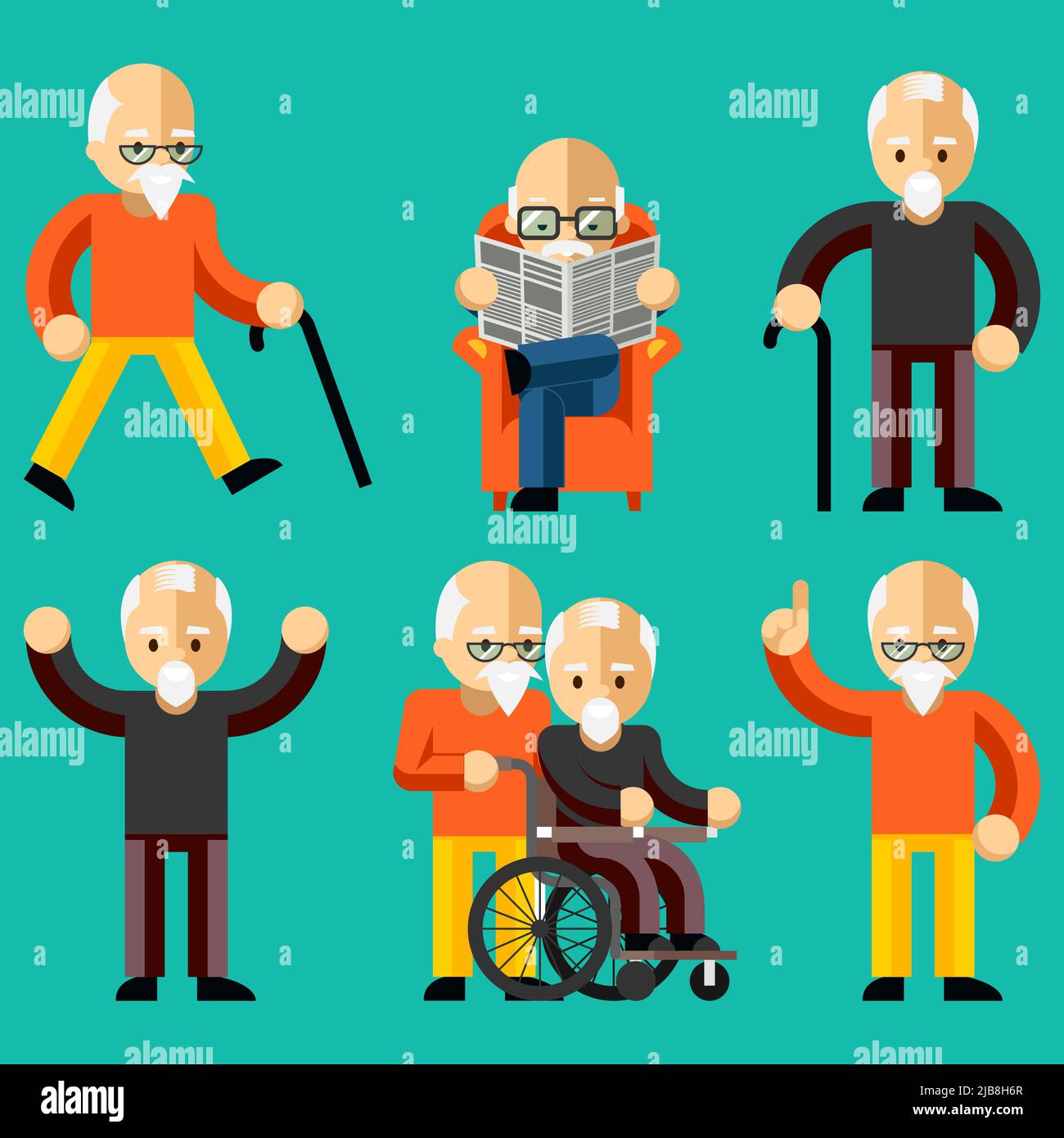 Elderly Person Clipart