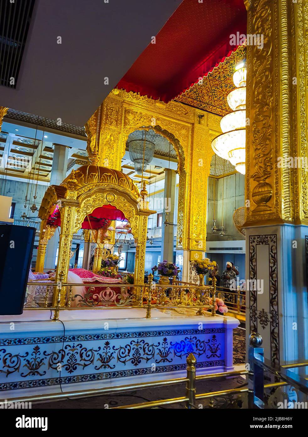 gurudwara inside view from back from flat angle angle image is taken at ...