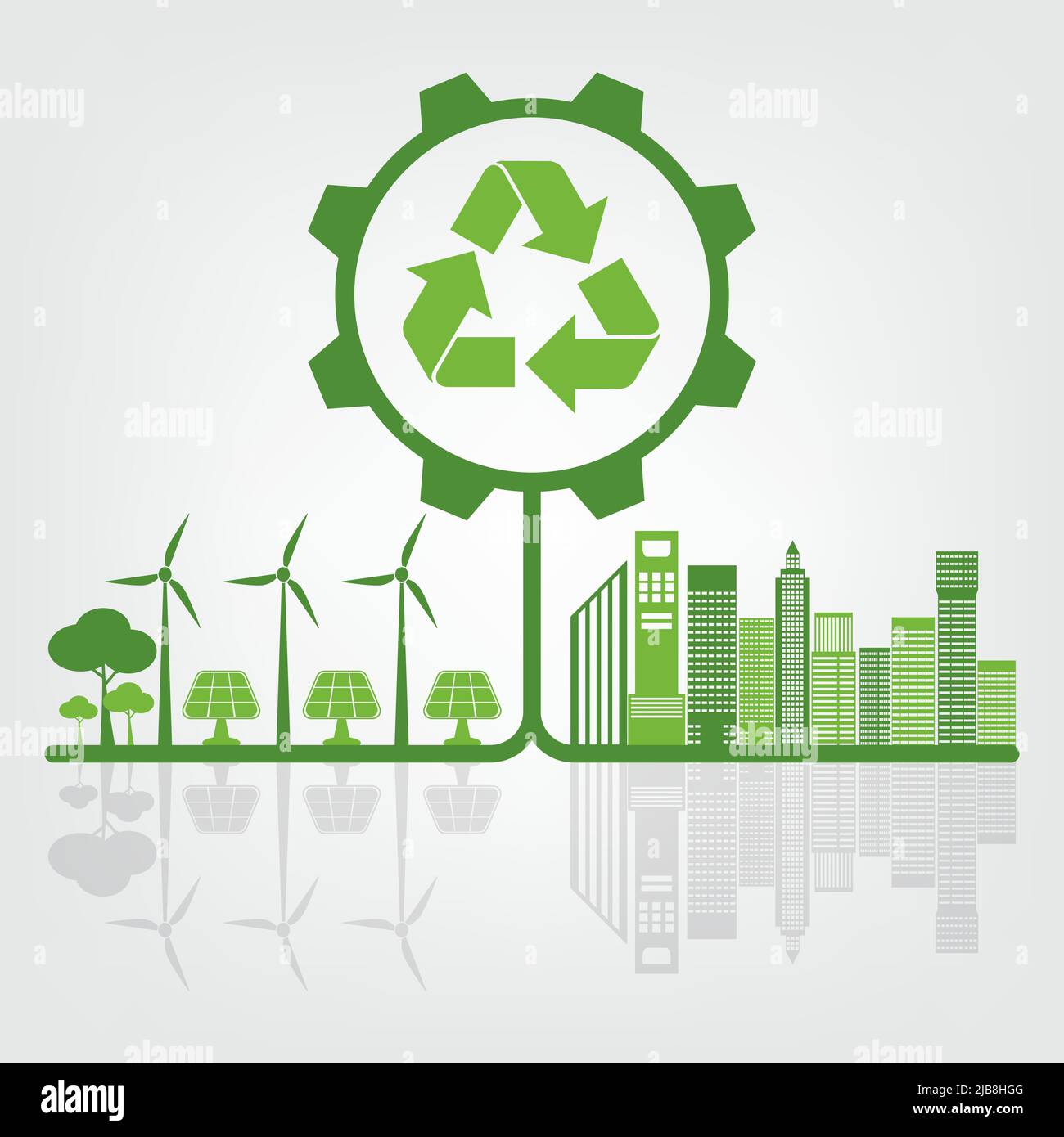 Ecology and Environmental Concept,Earth Symbol With Green Leaves Around ...