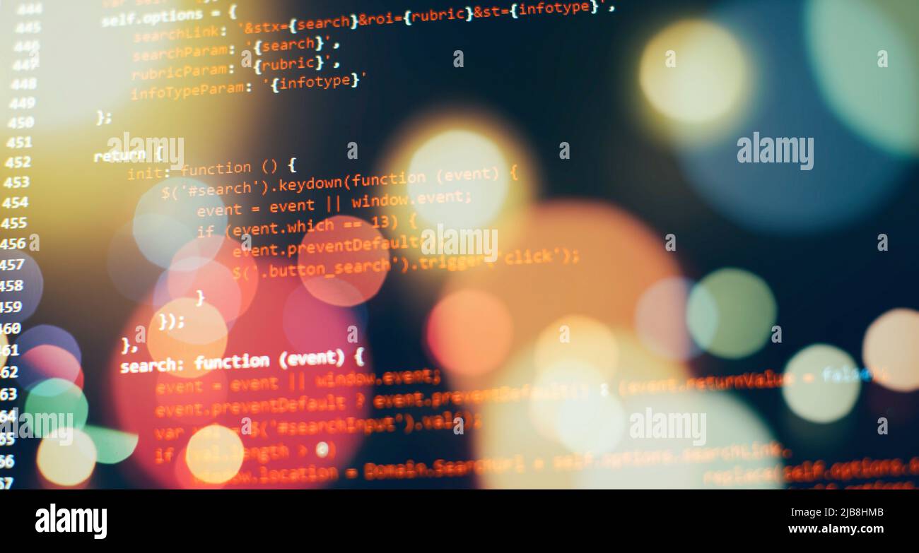 Laptop Display Closeup Photo. Information technology website coding standards for web design ...