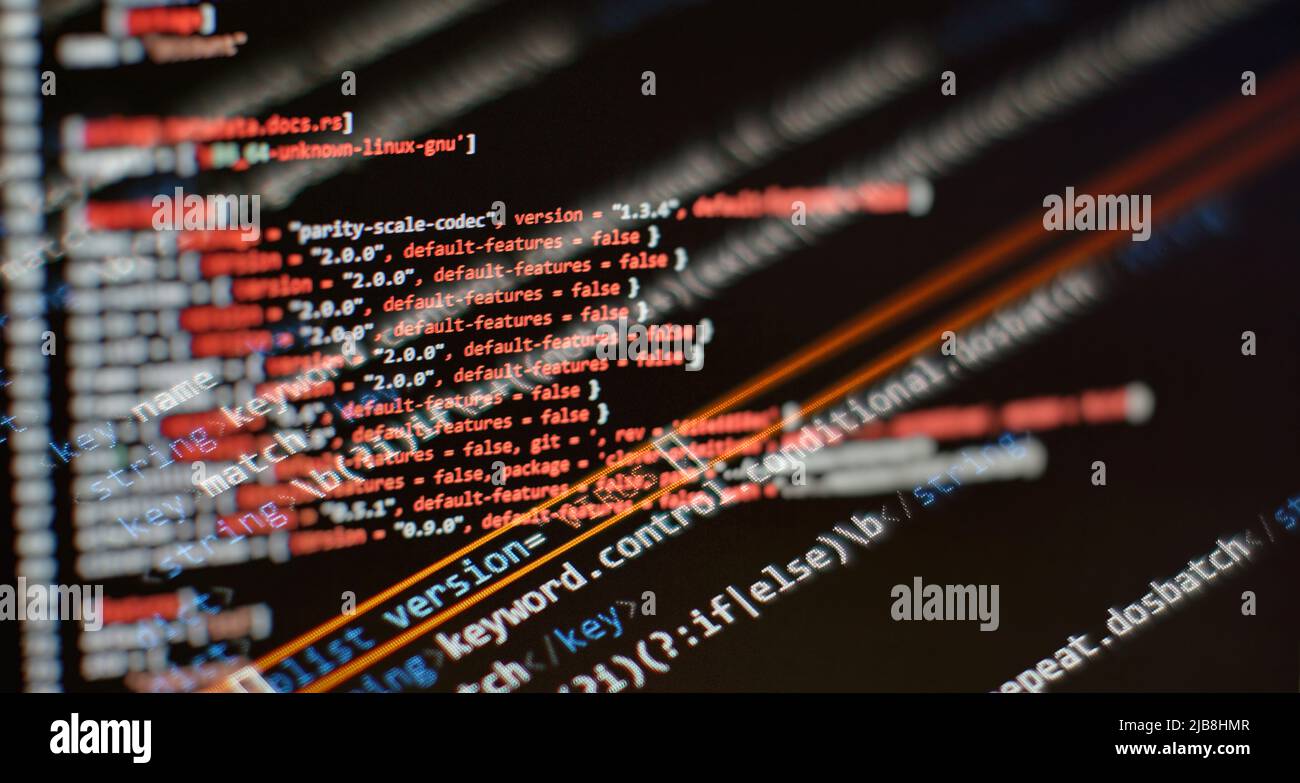 Laptop Display Closeup Photo. Information technology website coding standards for web design ...