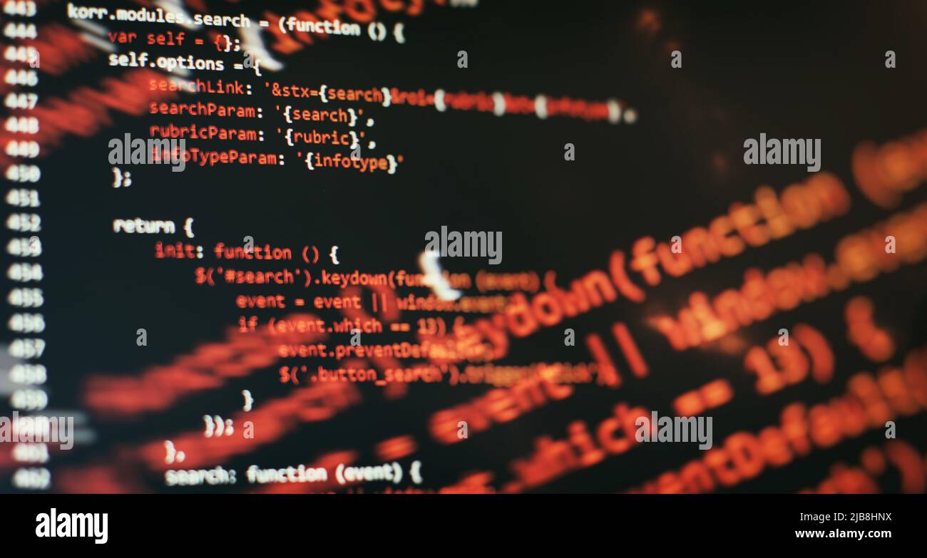 Laptop Display Closeup Photo. Information technology website coding standards for web design ...