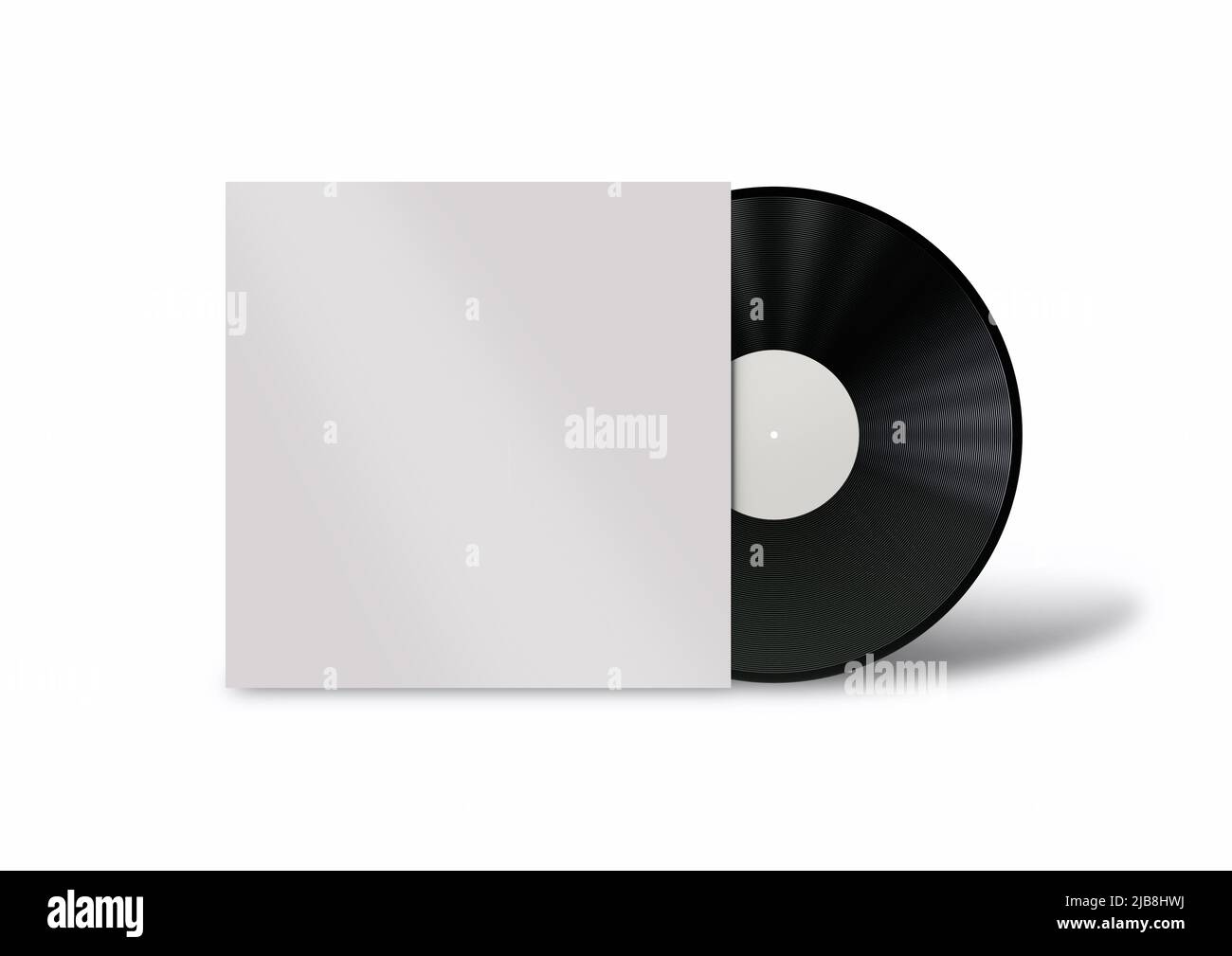 Mockup of a vinyl record and cover 3d render Stock Photo - Alamy