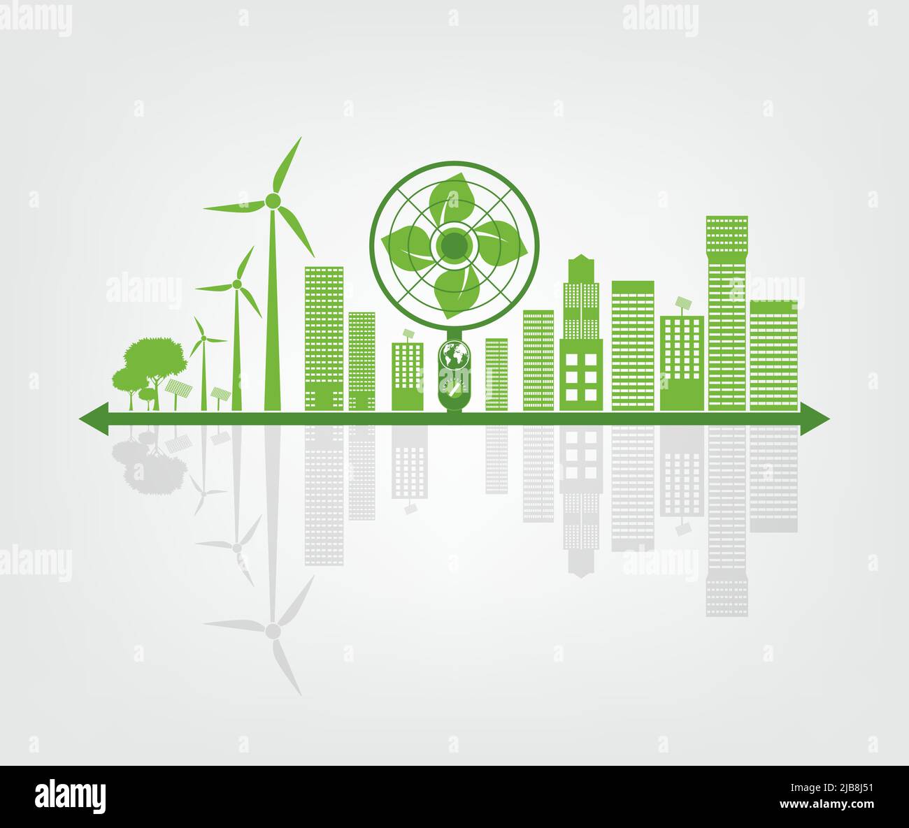 Ecology and Environmental Concept,Earth Symbol With Green Leaves Around ...