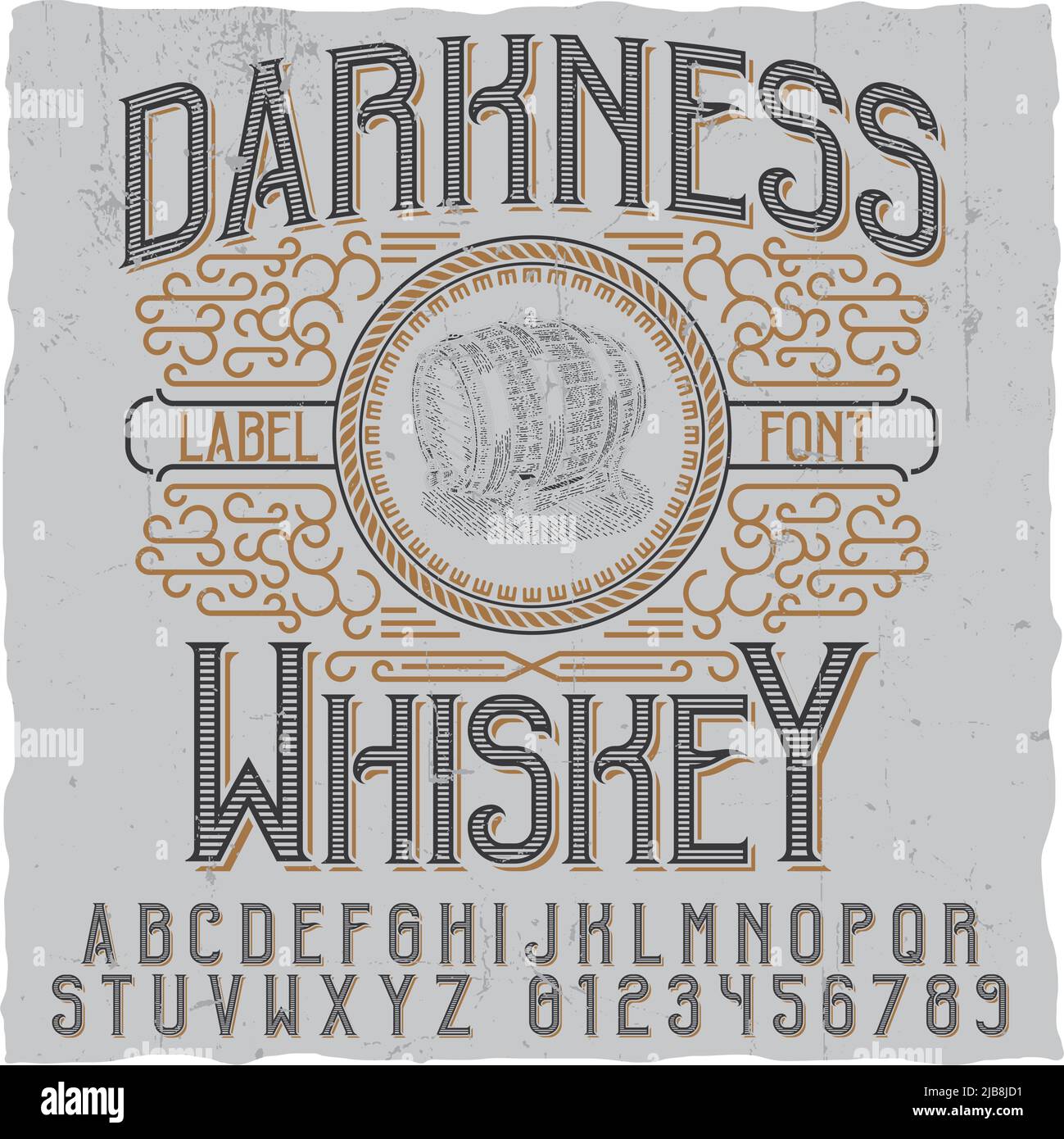 Whiskey alcohol brand logotype Stock Vector Images - Alamy