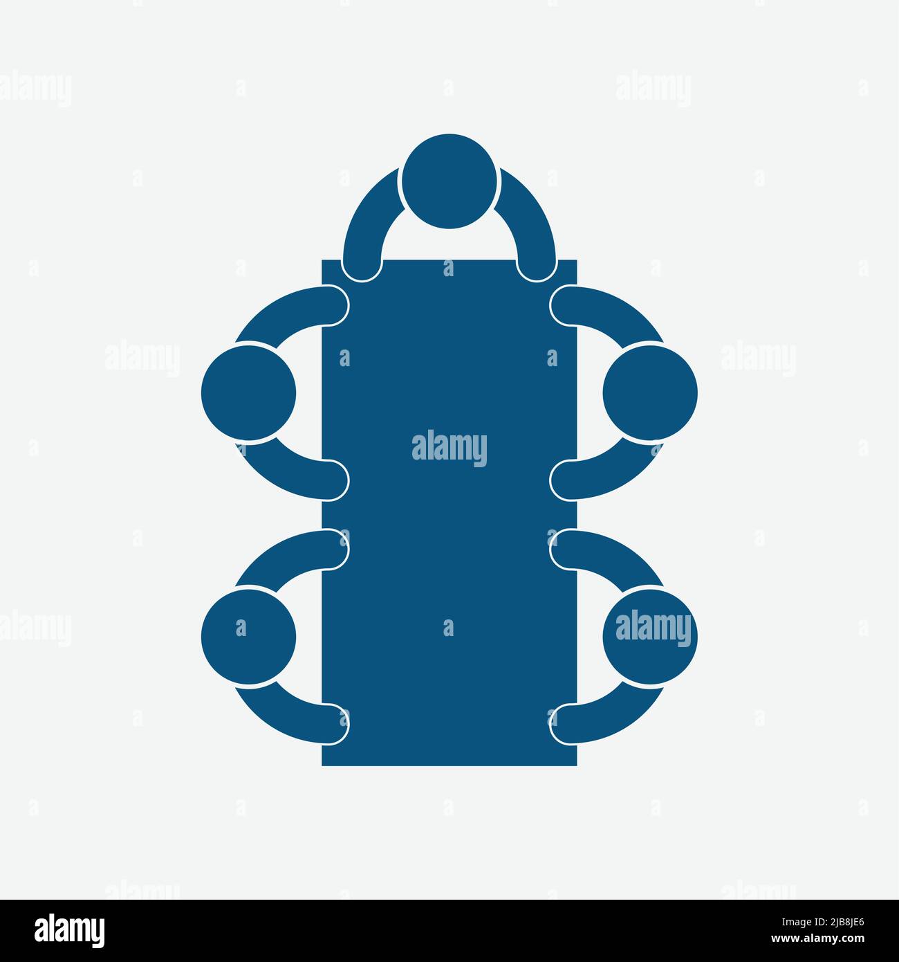 people around meeting the table icon,Group of five person,Teamwork ...