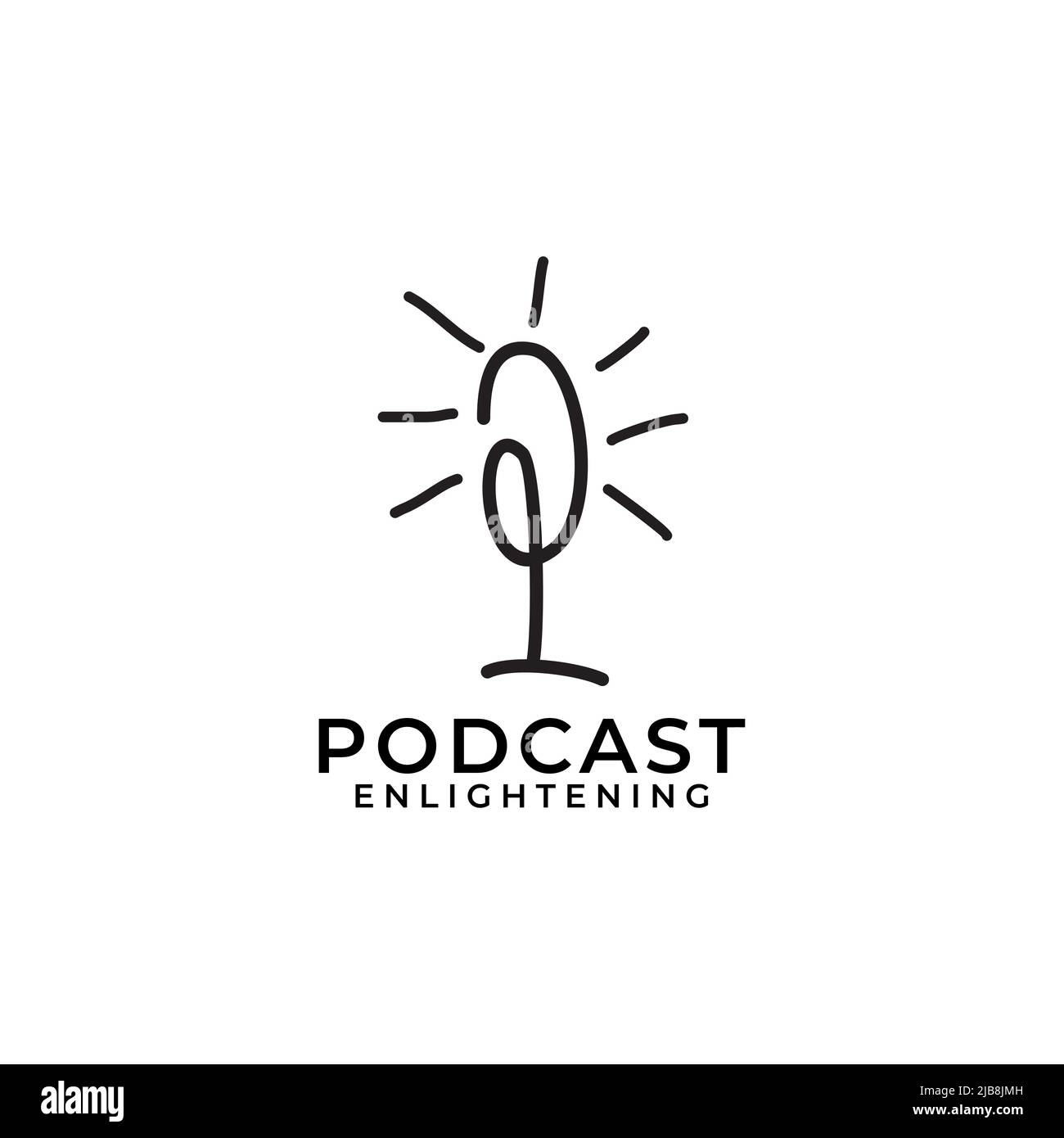 Microphone line drawing Cut Out Stock Images & Pictures - Alamy