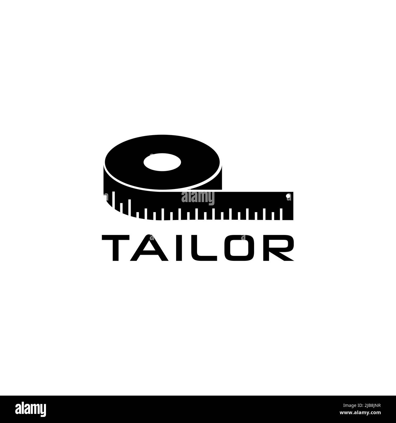 Tailor ruler icon vector logo design Stock Vector Image & Art - Alamy