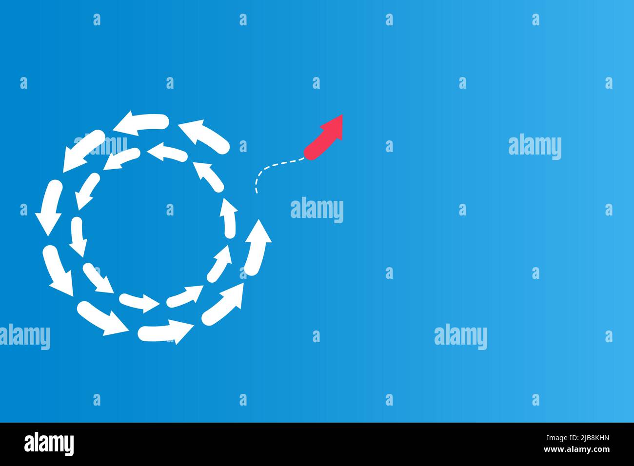 Have leadership or different concepts with directions Arrow Red and ...