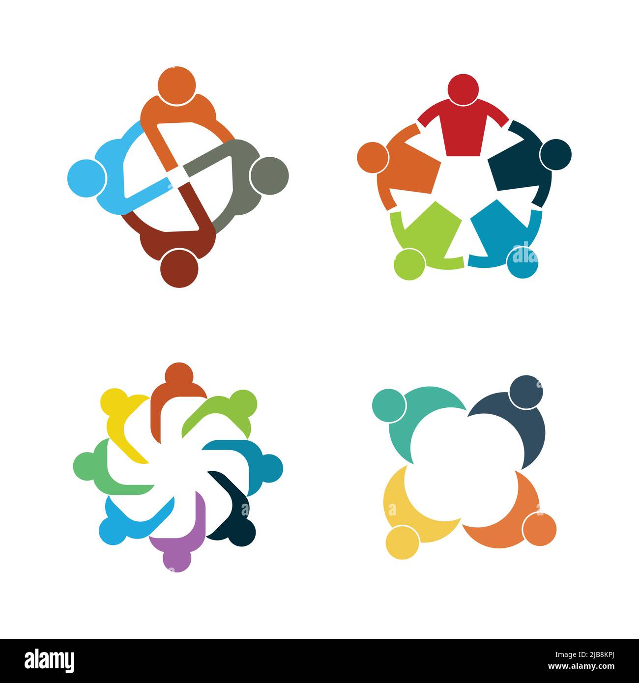 people heart in a circle holding hands.The summit workers are meeting ...