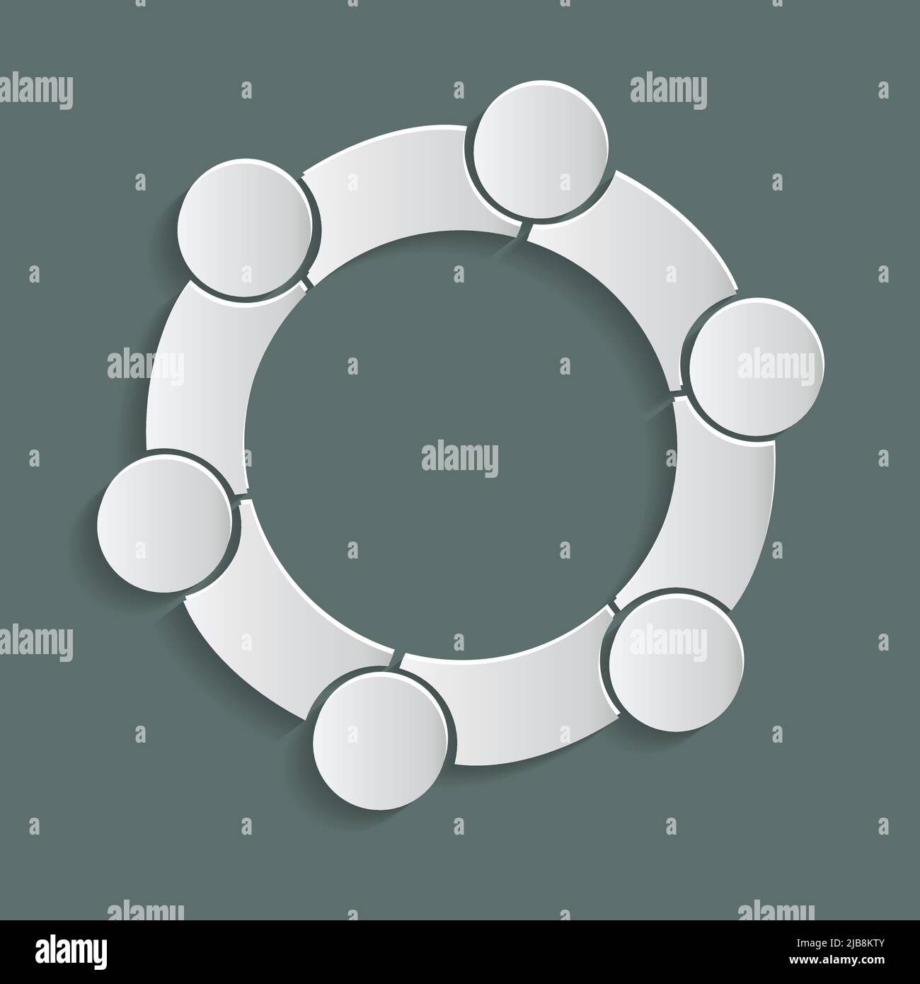Group of Six people in a circle.Teamwork meeting.people are meeting in ...