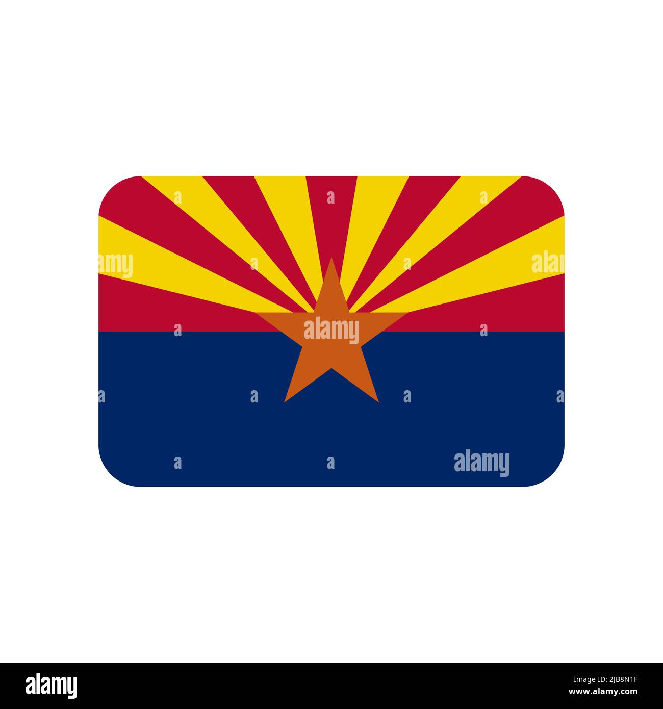 Arizona flag vector icon on white background Stock Vector Image & Art ...