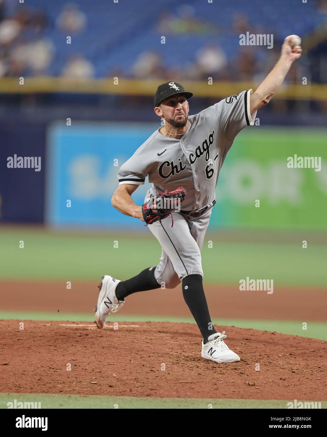St. Petersburg, FL. USA; Chicago White Sox relief pitcher Bennett Sousa ...