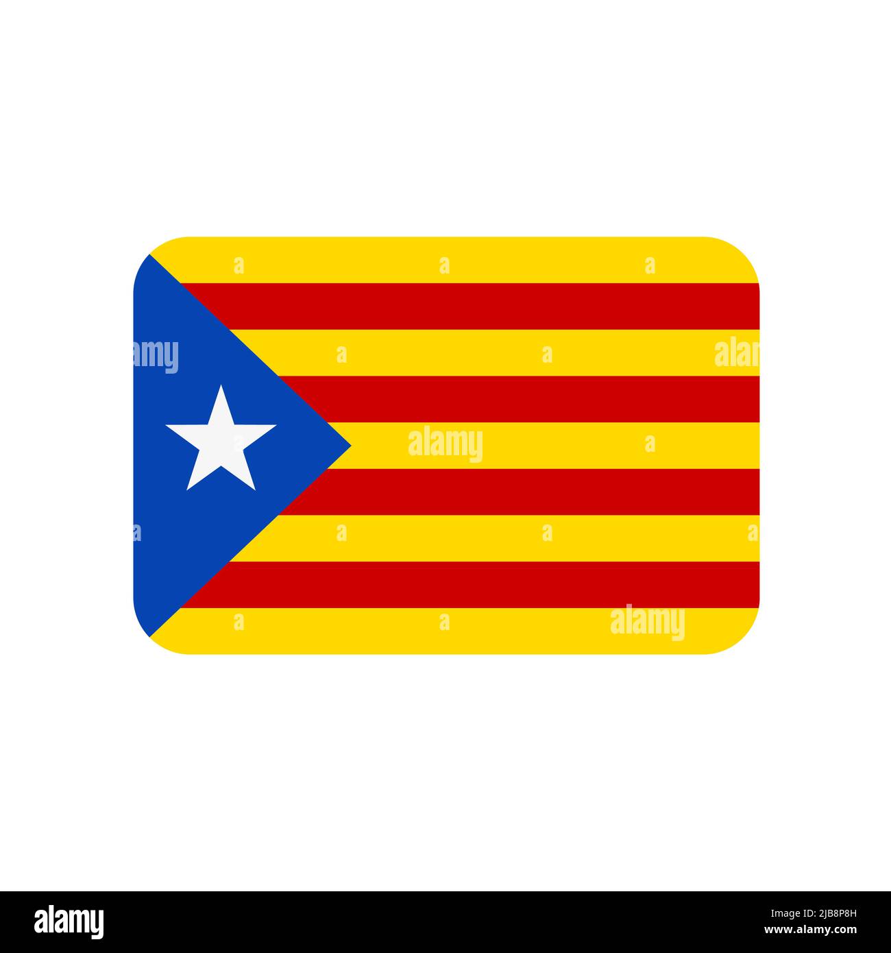 Catalonia flag vector icon on white background Stock Vector Image & Art ...