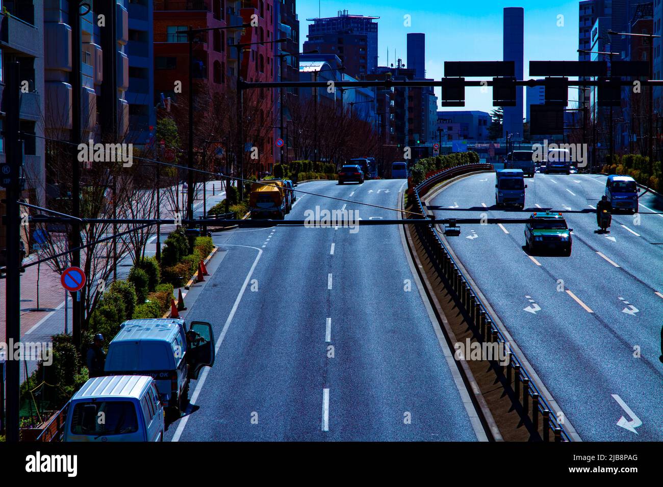 City street at the downtown in Tokyo daytime Stock Photo - Alamy