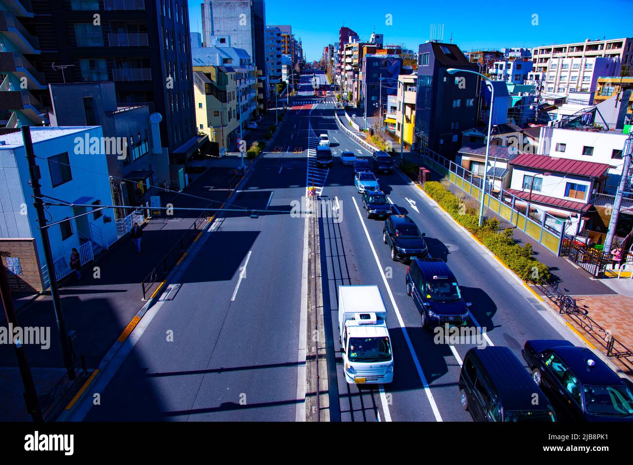City street at the downtown in Tokyo daytime Stock Photo - Alamy