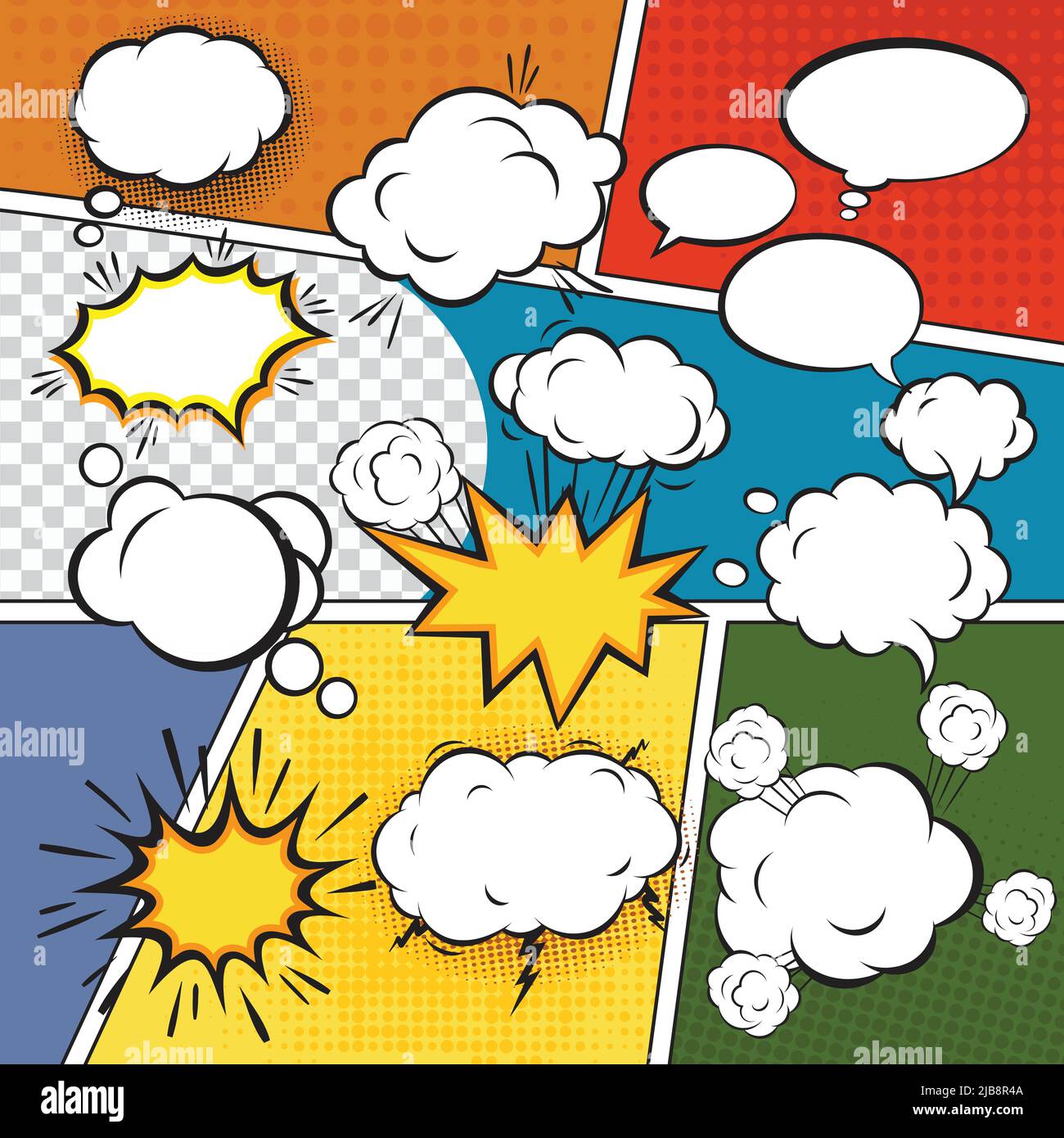 Speech bubbles in pop Stock Vector Images - Alamy